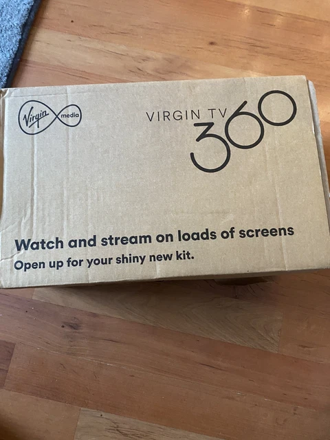 VIRGIN MEDIA TV 360 Box | 1TB HDD | + Remote Control + Power Cable ...