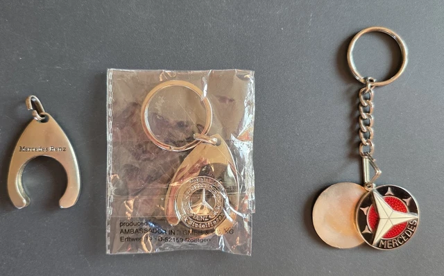 MERCEDES-BENZ SCHLÜSSELANHÄNGER ORIG. zT mit Einkaufswagen-Chip EUR 20,00 - PicClick DE