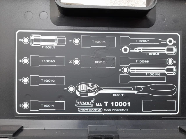 HAZET KOFFER STOSSDÄMPFER Spezialwerkzeug T10001 Set Original VW EUR ...