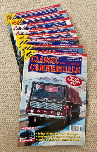 CLASSIC & VINTAGE Commercials magazines 2005 (part-complete year) £9.99 ...
