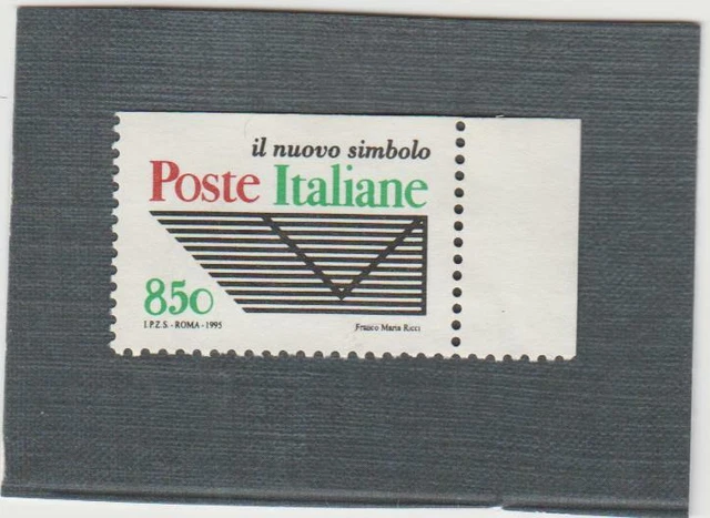 FRANCOBOLLO ITALIA 1995 Nuovo Simbolo Poste Italiane 850 MNH** EUR 1,00 ...