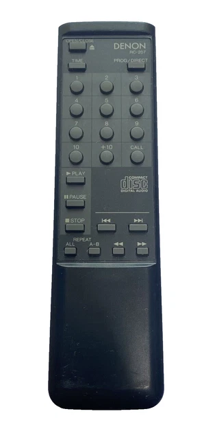 GENUINE DENON RC-207 Remote Control for CD Player Cleaned 2 Year ...