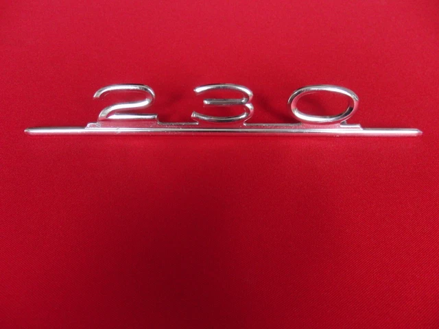230 ORIGINAL MERCEDES-BENZ Schriftzug Typenschild Emblem Badge Oldtimer ...