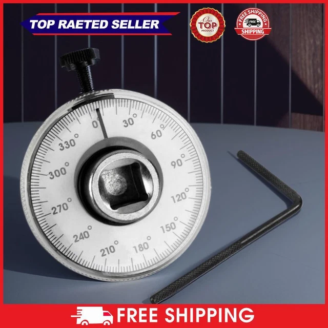 LONG HANDLE TORQUE Wrench Angle Torque Gauge Adjustable Angle Measuring ...