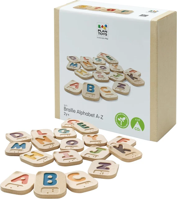 PLAN TOYS BRAILLE Alphabet a - Z $124.99 - PicClick AU