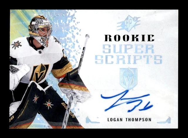 2021-22 UD SPX #RSS-LT Logan Thompson recrue superscripts voiture RC ...