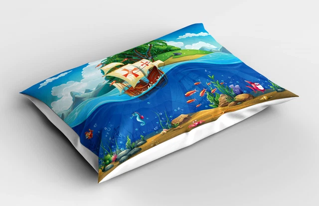 ÎLE TAIE D'OREILLER Île Cartoon et Caravel EUR 21,99 - PicClick FR