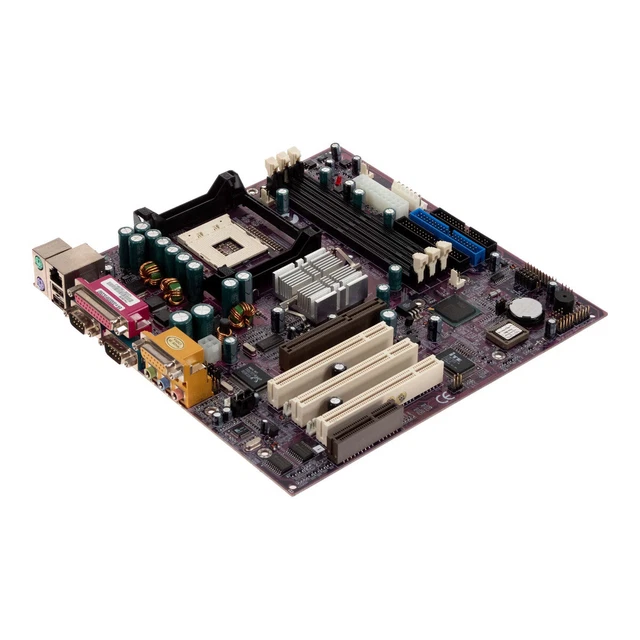 MOTHERBOARD MATX ECS P4IBMS Socket 478 Sdram AGP PCI Cnr £96.43 ...