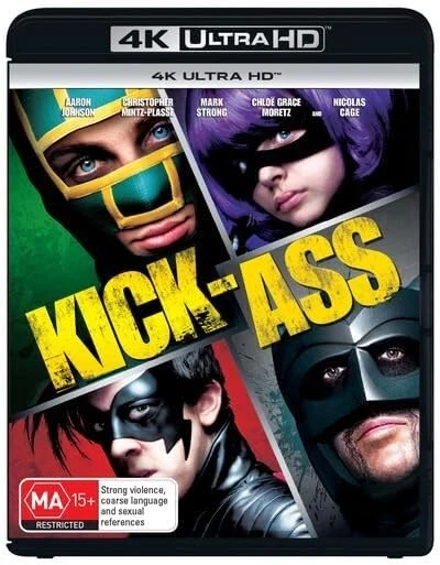 KICK-ASS (BLU-RAY) CHRISTOPHER Mintz-Plasse Chloe Moretz Mark Strong ...