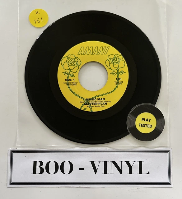 MASTER PLAN* - Music Man 7” Soul Funk Disco Vinyl Record EX Condition £ ...