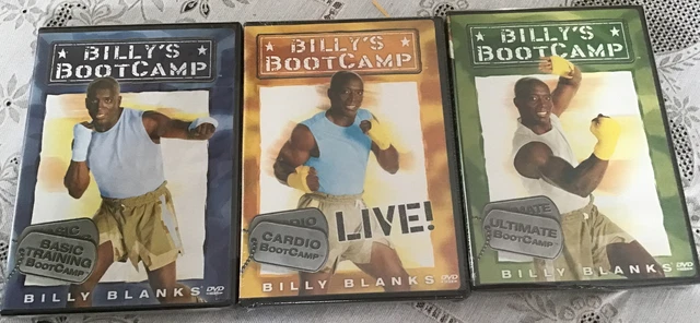 WORKOUT FITNESS DVD S ..Billys Boot Camp X 3 New & Sealed Billy Blanks ...