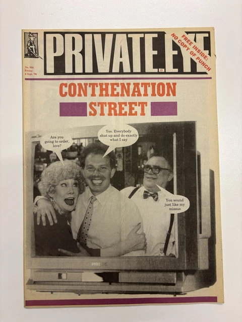 PRIVATE EYE MAGAZINE - 6 September 1996 - CONTHENATION STREET £12.92 ...