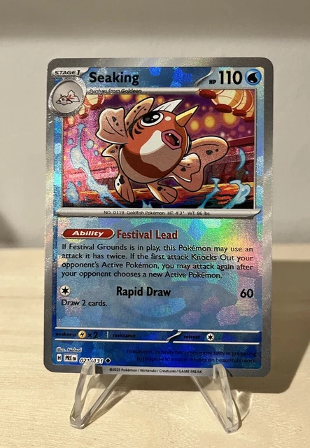 SEAKING 021/131 POKEBALL - pokemon prismatic evolutions £3.68 - PicClick UK