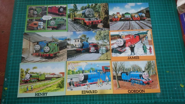 VINTAGE THOMAS THE Tank Engine & Friends Postcards x9, all unused £20. ...