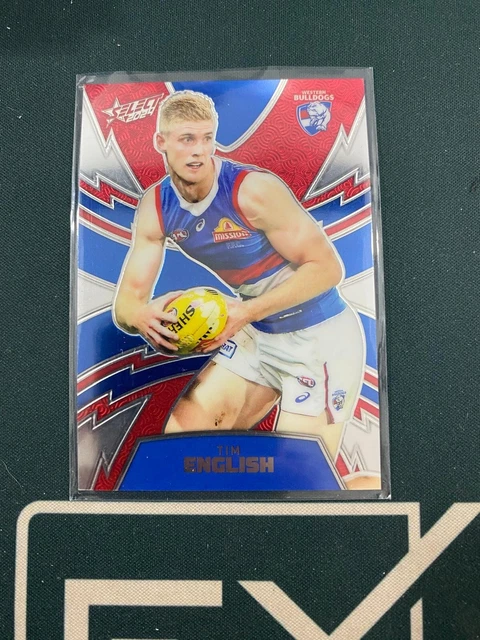 2024 SELECT AFL Footy Stars TIM ENGLISH Luminous Thunderbolt 178/599 BULLDOGS EUR 2,99 - PicClick IT