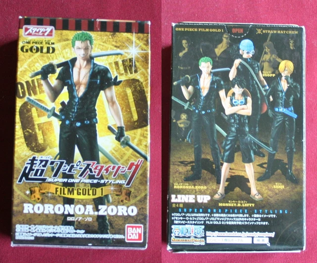 FIGURINE BANDAI ONE PIECE FILM GOLD 1 RORONOA-ZORO Neuve en boite ...