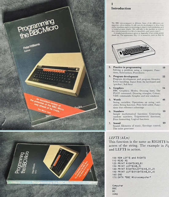 PROGRAMMING THE BBC Micro Peter Williams ACORN Computers vintage 1980s ...