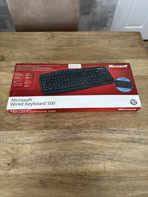 MICROSOFT WIRED KEYBOARD 500 Boxed RARE £13.45 - PicClick UK