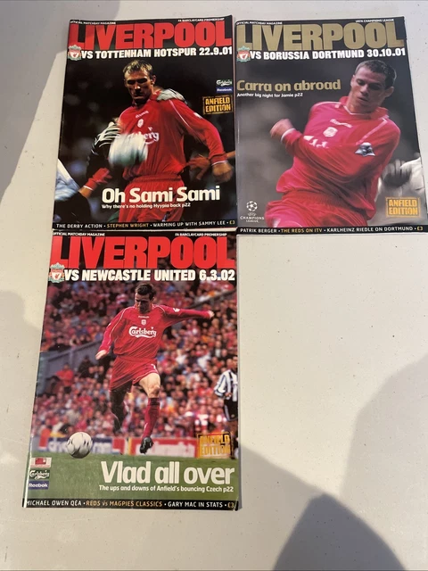 LIVERPOOL FC PROGRAMMES X3 £5.39 - PicClick UK