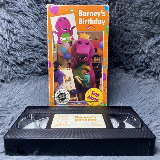 BARNEY - BARNEYS Birthday VHS 1992 The Lyons Group Tape Classic Kids ...