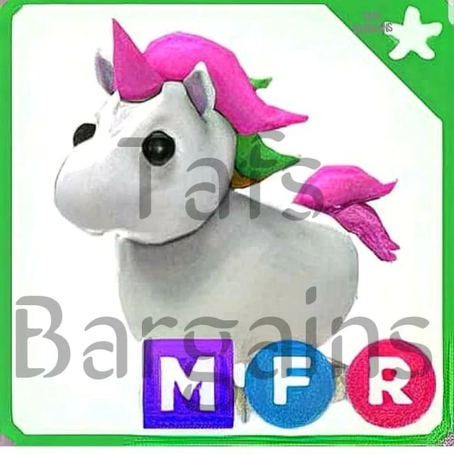 ROBLOX ADOPT ME! Mega Fly Ride Unicorn (MFR) LEGENDARY PET EUR 23,03 ...