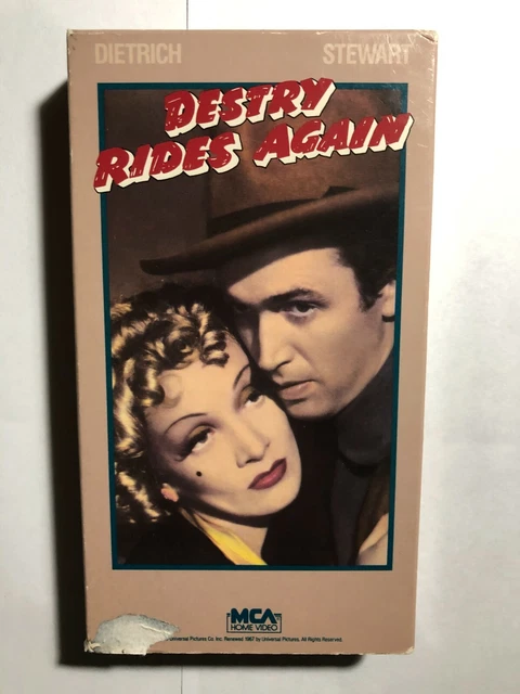 DESTRY RIDES AGAIN James Stewart, Marlene Dietrich Vhs 1939/1990 £5.55 ...