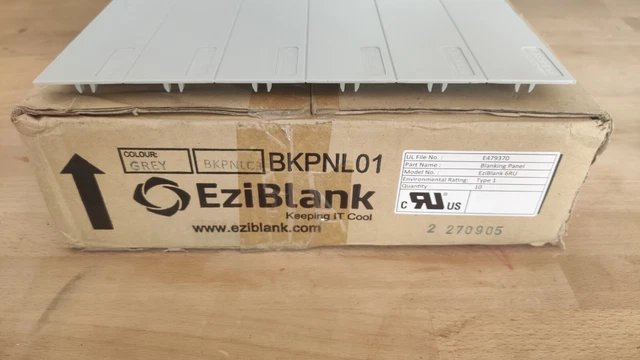 EZIBLANK 6RU UNIVERSAL Server Rack Blanking Panels 10pcs BKPNL01 £50.00 ...