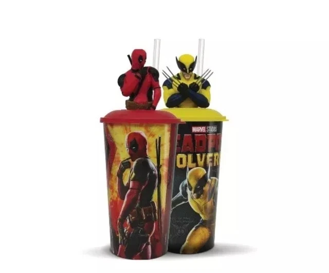 DEADPOOL & WOLVERINE Cinema Cup con Topper Deadpool e Wolverine ...
