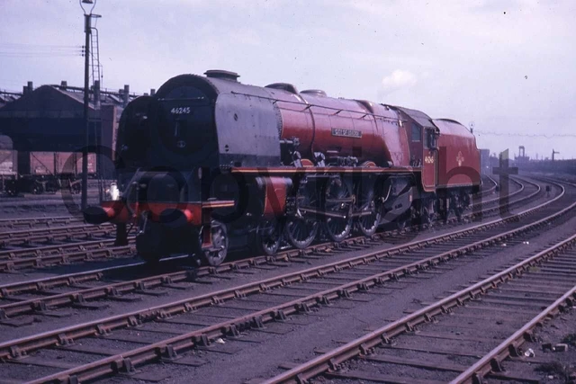 ORIGINAL 35MM COLOUR SLIDE BR STEAM DUCHESS 46245 DONCASTER 1960 #4218 ...