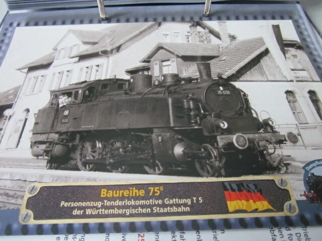 DAMPFLOCKARCHIV 387 BR 75.0 DRG württenbergische Staatsbahn T 5, 1910 EUR 3,74 - PicClick DE