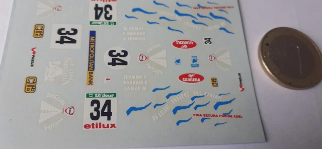 DECALCOMANIE DECALS 1/43 citroen 2cv diane le clos st jean EUR 6,35 ...