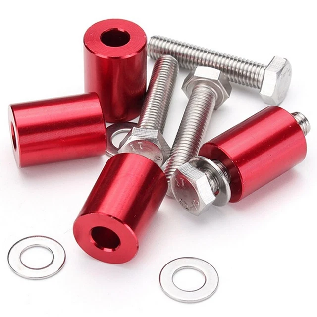 8MM BILLET ALUMINUM Engine Motor Swap Vent Hood Spacer Riser Car ...