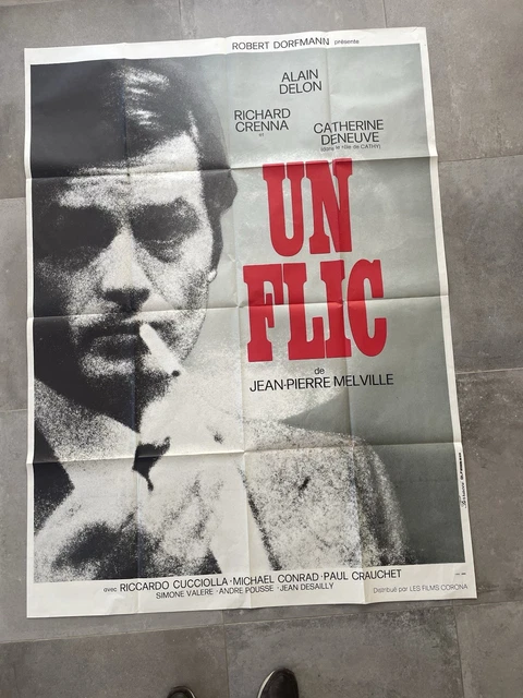ANCIENNE AFFICHE CINÉMA Un Flic Alain Delon Catherine de Neuve EUR 50,00 - PicClick FR