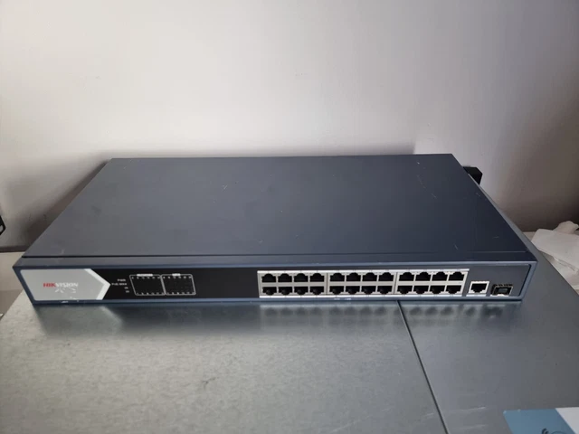 HIKVISION DS-3E0526P-E PRO Series 24-Port Unmanaged PoE Switch, 24 x 10 ...