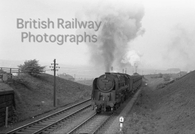LARGER NEGATIVE BR British Railway Steam Loco Class 9F 92064 Beamish ...