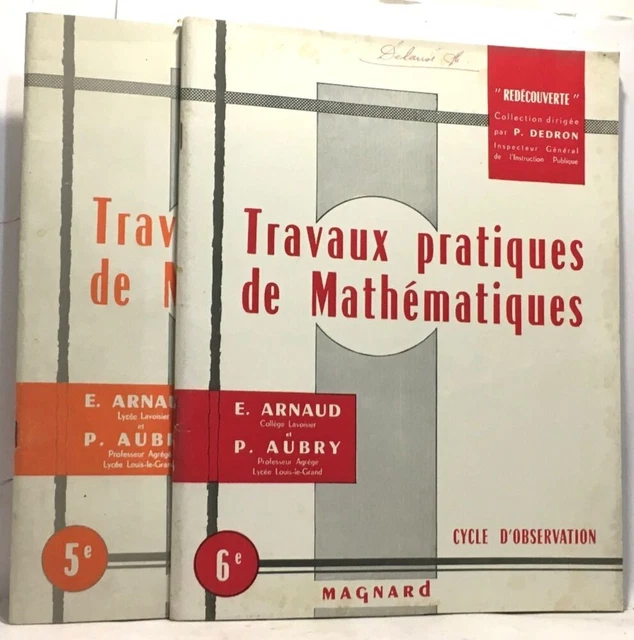 299890|TRAVAUX PRATIQUES DE Mathématiques 6e + 5e --- collection EUR 36 ...