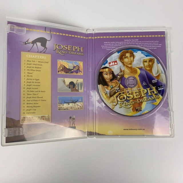 JOSEPH KING OF Dreams (DVD 2000) DreamWorks animation Region 4 $12.95 ...