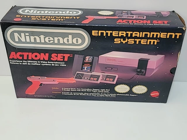 NINTENDO ENTERTAINMENT SYSTEM (Action Set with Zapper, 1987) - CIB ...