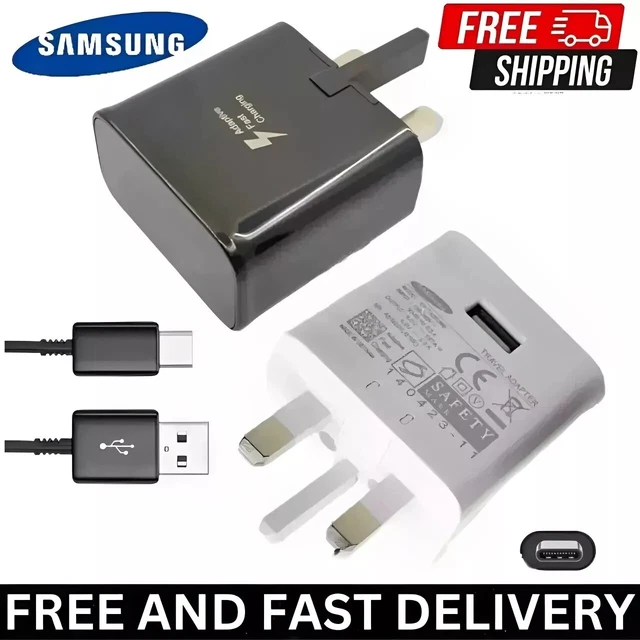 GENUINE SUPER 25W Fast Charger Adapter Plug & Cable For Samsung Galaxy ...