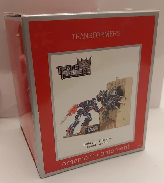 CARLTON HEIRLOOM TRANSFORMERS Movie Optimus Prime Megatron Christmas ...