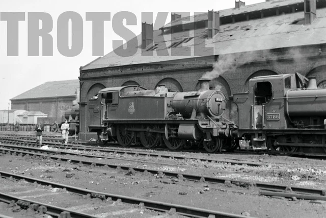 LARGER NEGATIVE BR British Railways Steam Loco 4165 Class 5101 Chester ...