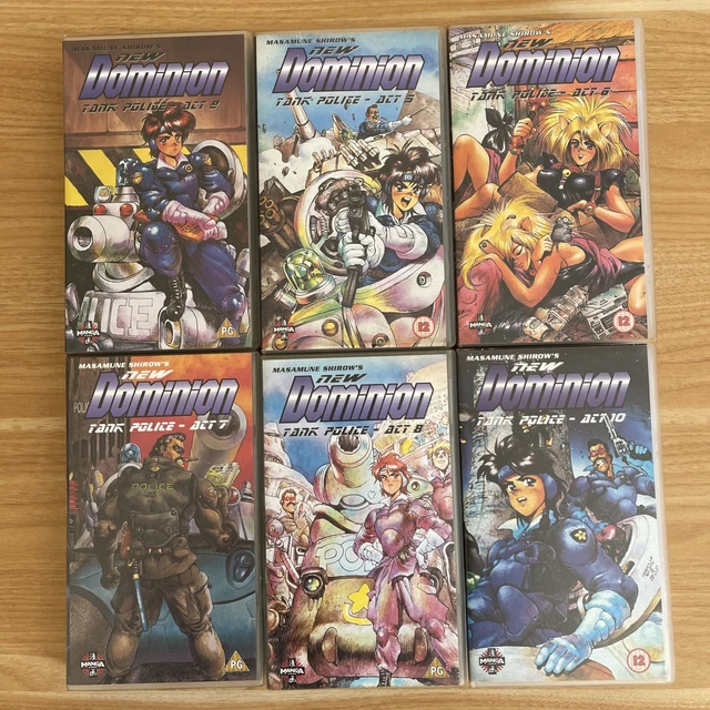 NEW DOMINION TANK Police VHS Act 5 6 7 8 9 10 - 6 Tapes 6 Episodes ...