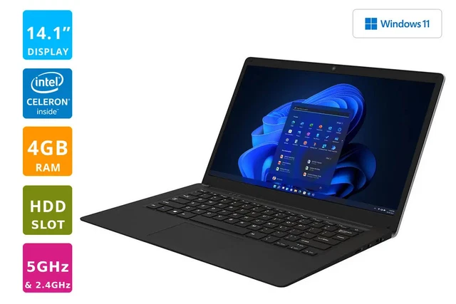 KOGAN ATLAS 14.1& N370 Laptop with Windows 11 Pro (4GB, 64GB) $399.99 ...