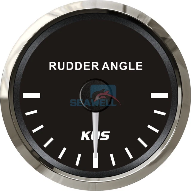 KUS MARINE RUDDER Angle Gauge Boat Engine Rudder Indicator 87-900Ω 52mm ...