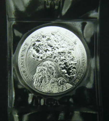 2017 RWANDA 1OZ African Wildlife Series Hippo Silver Bullion Coin ...