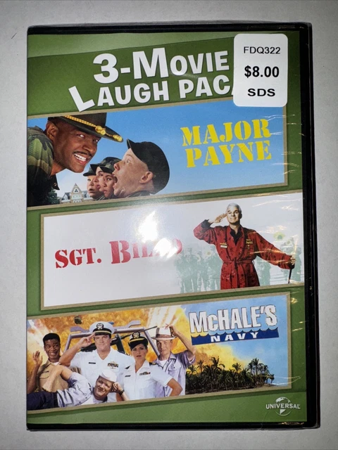 PACK DE 3 films à rire : Major Payne / Sgt. Bilko / McHale's Navy (1997 ...
