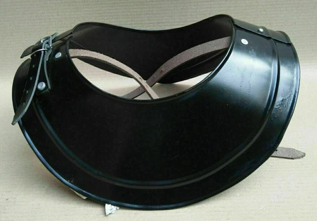 MEDIEVAL ARMOR NECK Guard Gorget Renaissance Templar Knights Standing £ ...