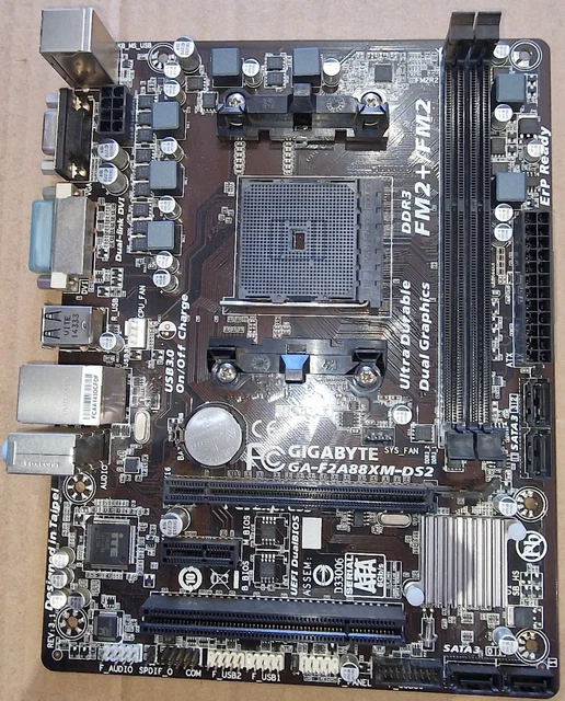 GIGABYTE GA-F2A88XM-DS2 SOCKET LGA FM2b AMD DDR3 Motherboard with CPU £14.99 - PicClick UK