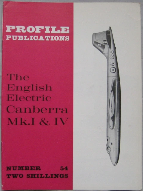 AIRCRAFT PROFILE PUBLICATIONS magazine No 54 English Electric Canberra Mk.I & IV £3.99 - PicClick UK