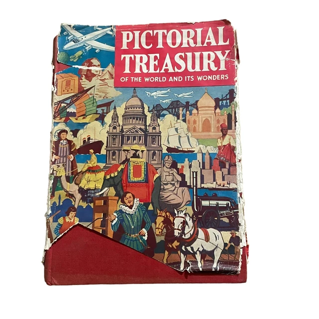 PICTORIAL TREASURY OF The World And Its Wonders 1953 Hardback Evans ...